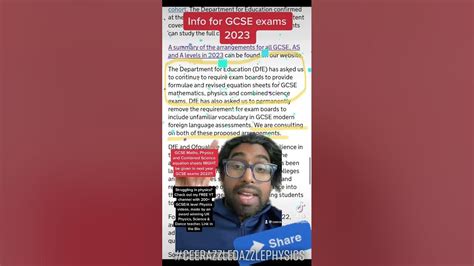 equation sheets 2023 gcses gcses2023 gcsephysics physics youtube
