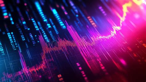 A Vibrant Abstract Representation Of Data Visualization Showing