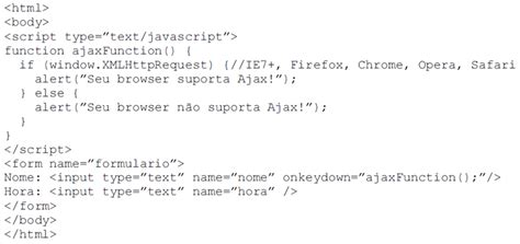 AJAX formas de criação do objeto XMLHttpRequest