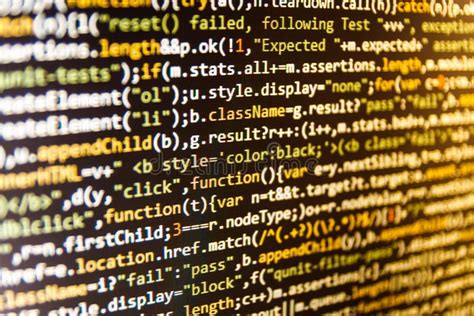 Software Developer Workspace Screen Stock Image Image Of Cyberspace Code 62455209