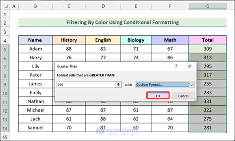 How To Filter By Color Using Conditional Formatting In Excel 3 Steps