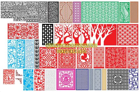 Download mẫu hoa văn Vector CNC Đức Quang gia công in UV Cắt khắc Laser cnc