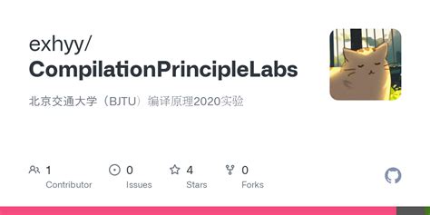 Github Exhyy Compilationprinciplelabs Bjtu