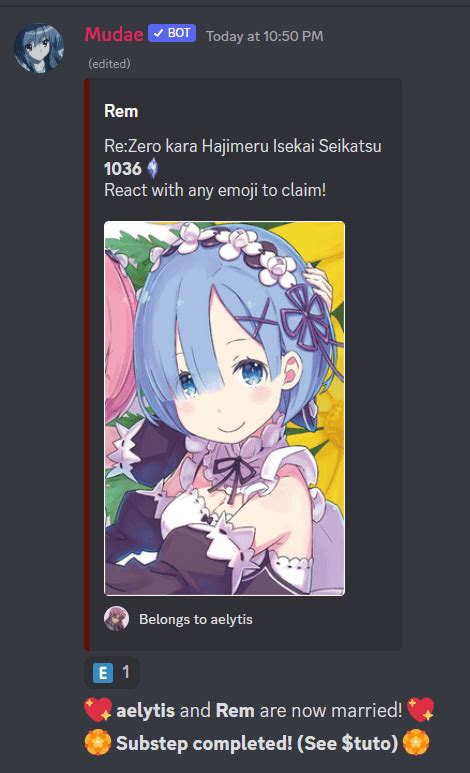 My Friend Got Rem On Their Very First Roll Rmudae