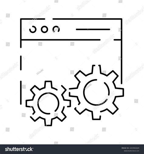 coding programming line icon dev thin stock vector royalty free 2243941829 shutterstock