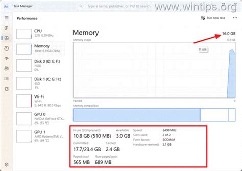 How To Check RAM Size Speed Manufacturer And Other Specs In Windows 10 11 WinTips Org