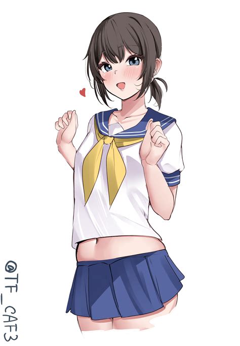 Fubuki Kantai Collection Drawn By Tfcafe Danbooru