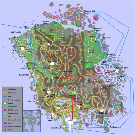 Integrated Morrowind Travel Map A Combination Of The Quick Travel And Integrated Morrowind Travel Map A Combination Of The Quick Travel And