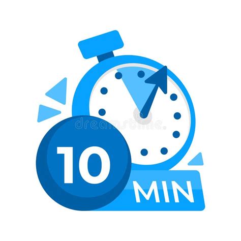 10 Minutes Timer Stopwatch Icon 10 Min Clock And Watch Limited Cooking Time Vector