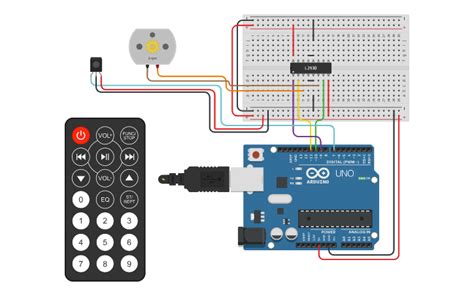 Circuit Design Control Ir De Motor Unidireccional Switch Case