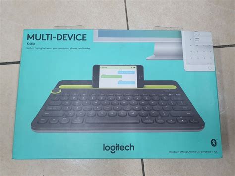 Logitech K480 Bluetooth Wireless Keyboard Multi Device Computers And Tech Parts And Accessories