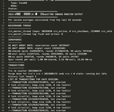 Show Engine Innodb Status 工具化实现