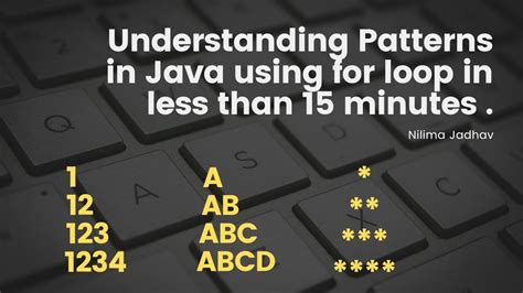 Patterns In Java Icse Grade Ix X Youtube