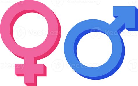 Pink And Blue Gender Symbol 35741422 Png