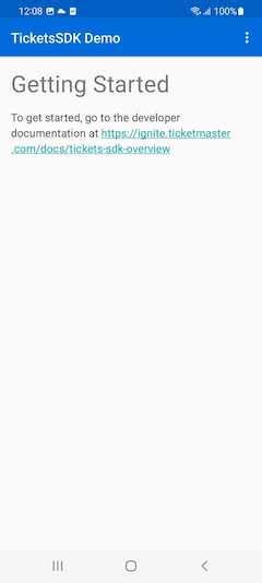 Tickets Sample App Android