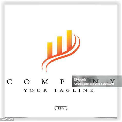 Elegant Chart Business Logo Premium Elegant Template Vector Eps 10