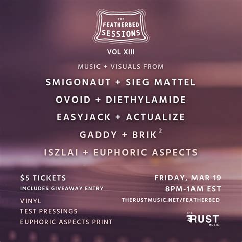 The Rust Music The Featherbed Sessions A Curated