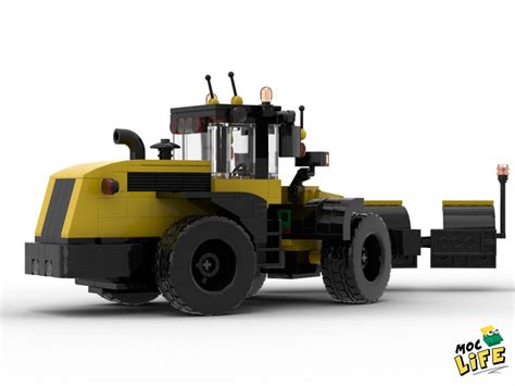 Lego Moc Case Loader With Snow Plow By Moclife Rebrickable Build With Lego