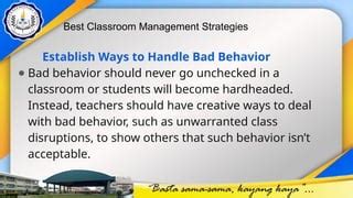 Learning Action Cell Classroom Management Pptx