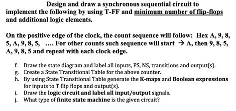 Solved Design And Draw A Synchronous Sequential Circuit To