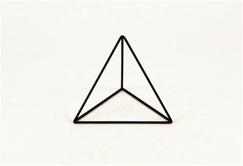 Tetrahedron Wire Frame Sculpture