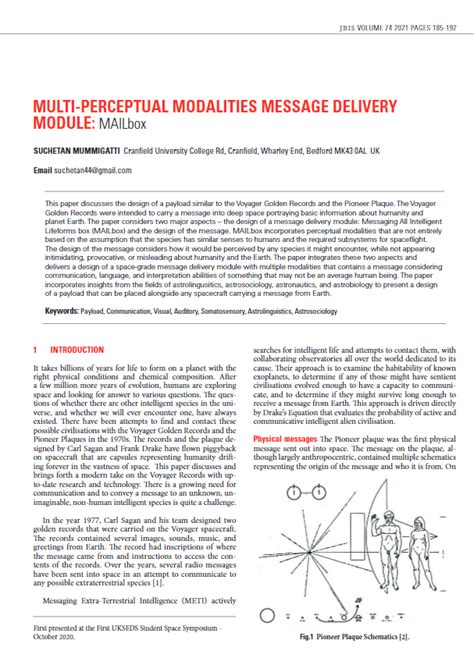 Multi Perceptual Modalities Message Delivery Module Mailbox Bis Shop