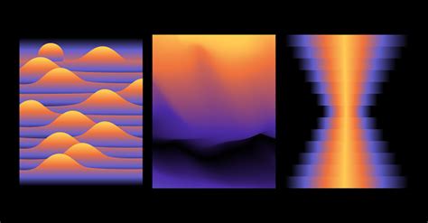 벡터 일러스트레이션 컬렉션 트렌디한 추상적인 크리에이티브 미니멀리스트 프린트와 밝은 그라데이션 색상의 작곡 소셜 미디어 게시물에 대한 디자인 템플릿 0명에 대한 스톡 벡터