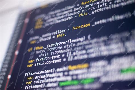 Premium Photo Javascript Code On A Monitor