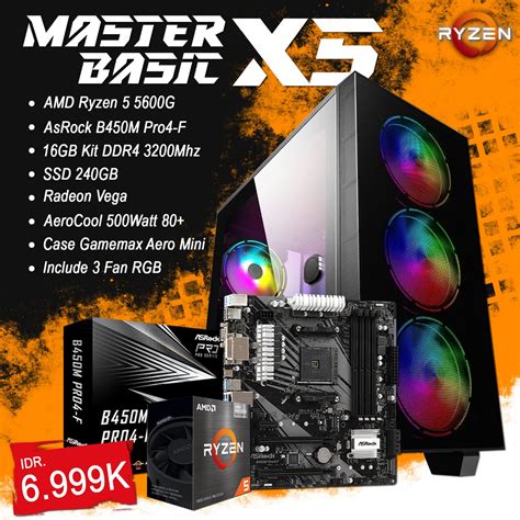 AMD Ryzen Gaming PC X5 II Quadra Computer