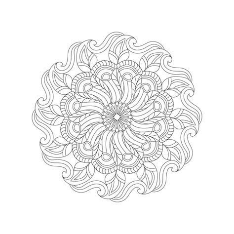 Bundle Of 10 Radiant Spirals Mandala Coloring Book Pages Masterbundles