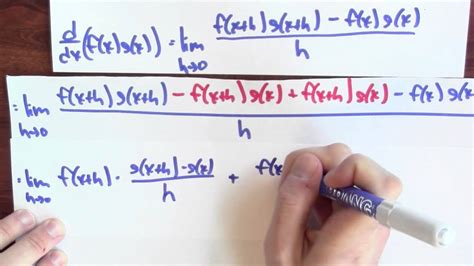 How Does One Justify The Product Rule Week 4 Lecture 3 Mooculus Youtube