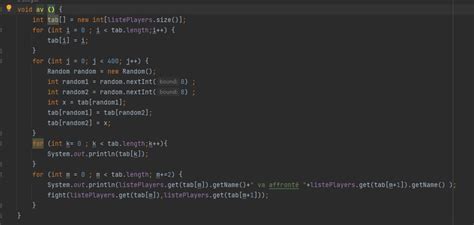 Java Affichage valeur problématique entre tableau et List Programmation