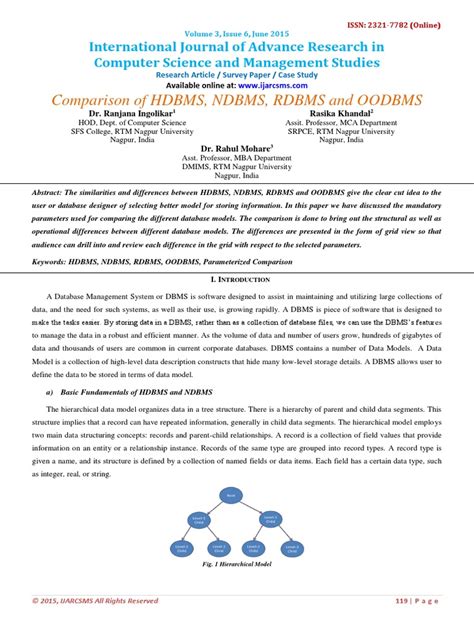 Types Of Database Managment System Download Free Pdf Relational
