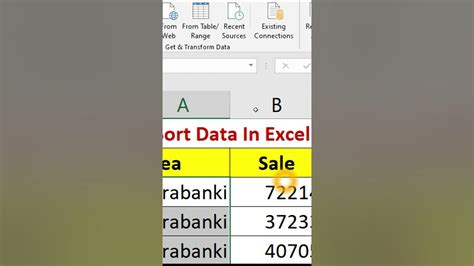 How To Sort Excel Data Just One Click Excel Shortcuts Excel Tips