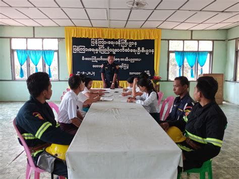 သာယာဝတီမြို့နယ်၌ မီးဘေးအန္တရာယ်ကြိုတင်ကာကွယ်ရေး အသိပညာပေးဟောပြောခြင်းန