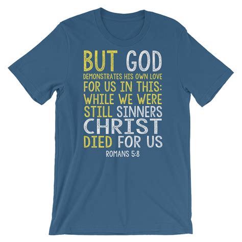 Christian Quote Christian T Shirt With Bible Verse Romans 58 9