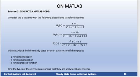 Solved On Matlab Exercise 2 Generate A Matlab Code