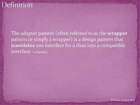 Design Patterns 04 Adapter And Facade Pattern Ppt