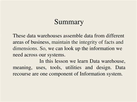 Presentation On Data Warehouse PowerPoint Slides LearnPick India