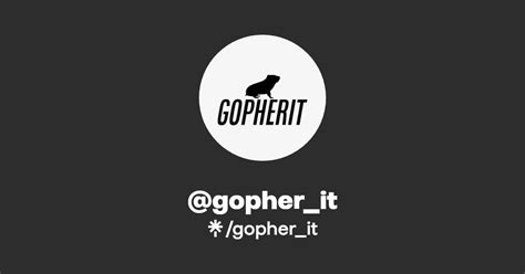 Gopher It Instagram Facebook Tiktok Twitch Linktree