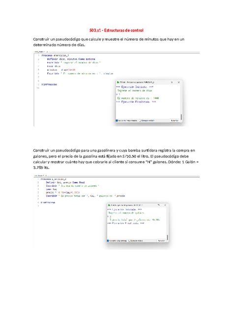 Algoritmos Semana 3 S03 Estructuras De Control Construir Un Pseudocódigo