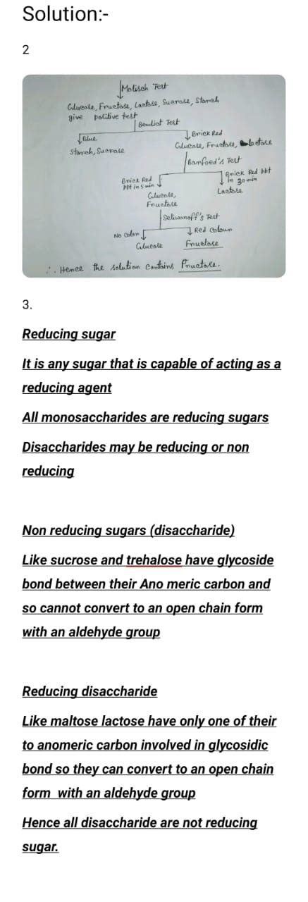 Solved 2 A Solution Gave The Following Test Results A Positive