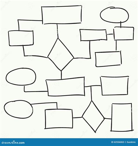 Abstract Flowchart Vector Design Stock Vector Illustration Of Drawn Organization