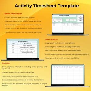 Activity Timesheet Template Google Sheets Track Work Hours Employee Timesheet Work