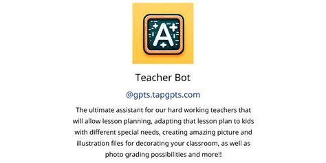 Teacher Bot Gpts Features And Functions Examples And Prompts Gpt Store