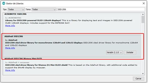 Ssd1306 Pantalla Oled Con Arduino Y Esp8266 I2c