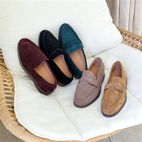 여성 로퍼 스프리트 소가죽 단화 세미정장 구두 심플 에이블리