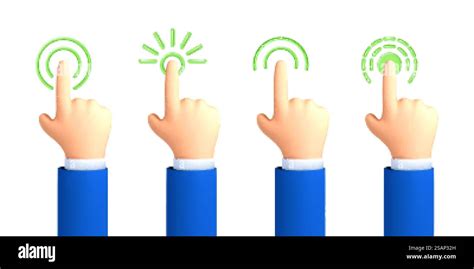 Touch Or Click Icon Design 3d Hand Pointing Icon Design Pointing Gesture Tap Screen Choose