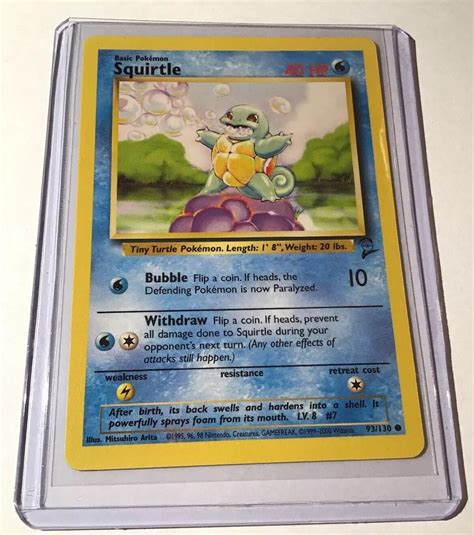 Squirtle Base Set 2 93130 Common Pokemon Card Unlimited