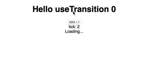 React Concurrent 模式抢先预览下篇 Usetransition 的平行世界 React Concurrent 模式抢先预览下篇 Usetransition 的平行世界